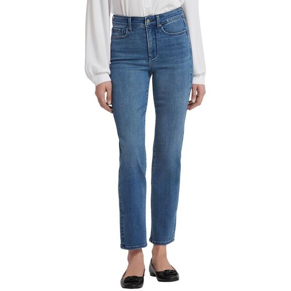 NYDJ | Jeans | Nydj Womens Callie Mission Blue Straight Jean | Poshmark